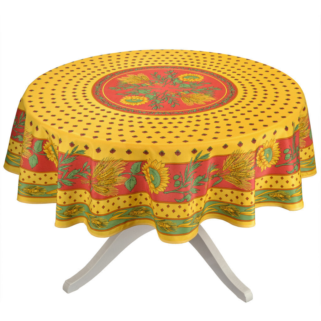 August Grove Ajua Tournesol French Provencal Polyester Tablecloth - 70 ...