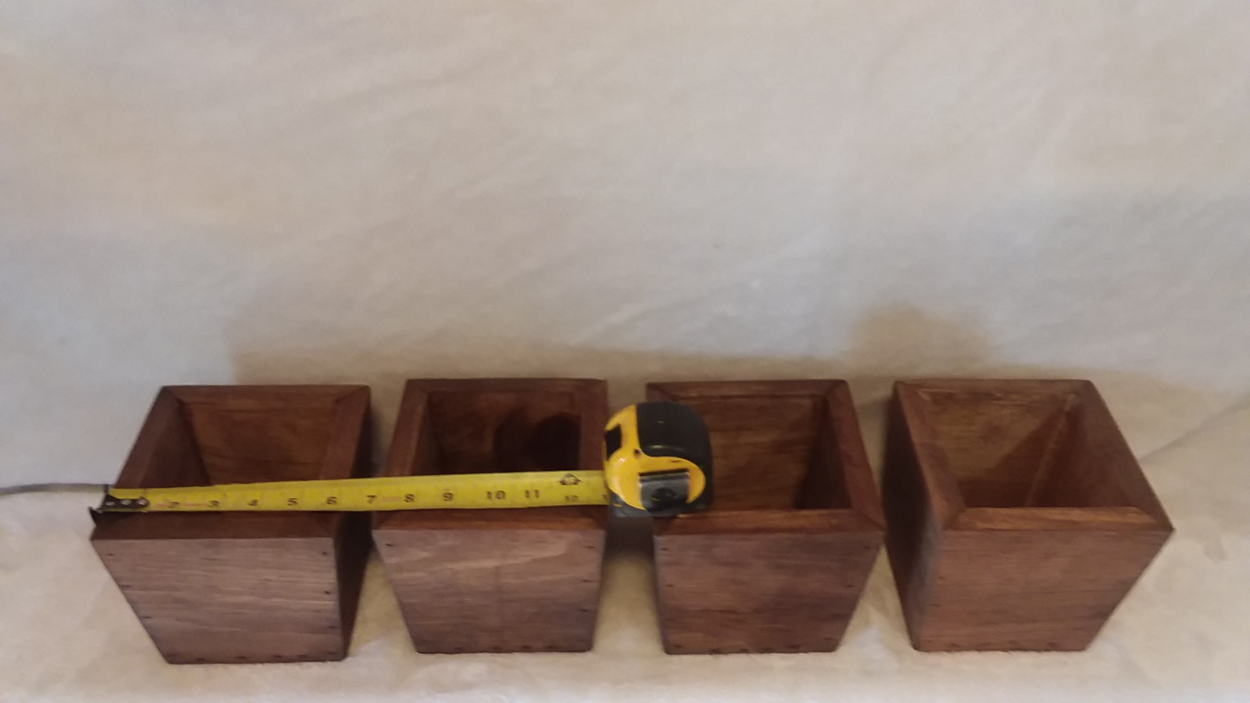 Loon Peak® Ahmer 4-Piece Wood Pot Planter Set | Wayfair