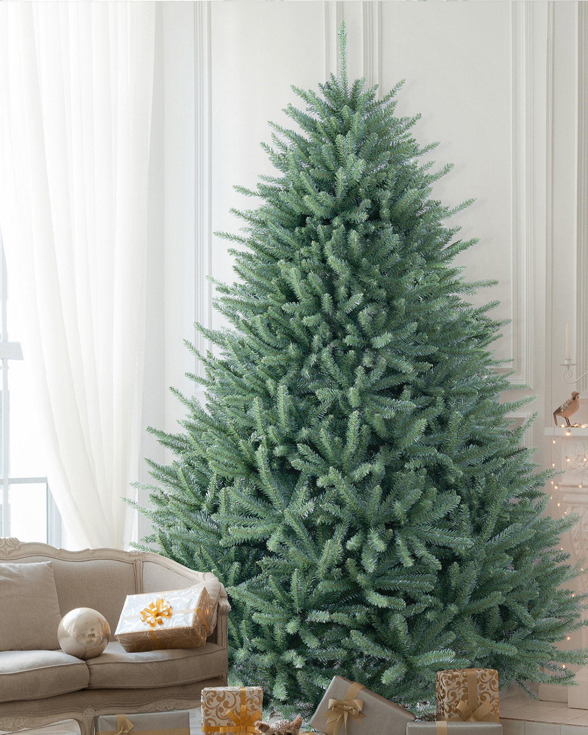 The Holiday Aisle® Extra Full Green Fir Christmas Tree & Reviews ...
