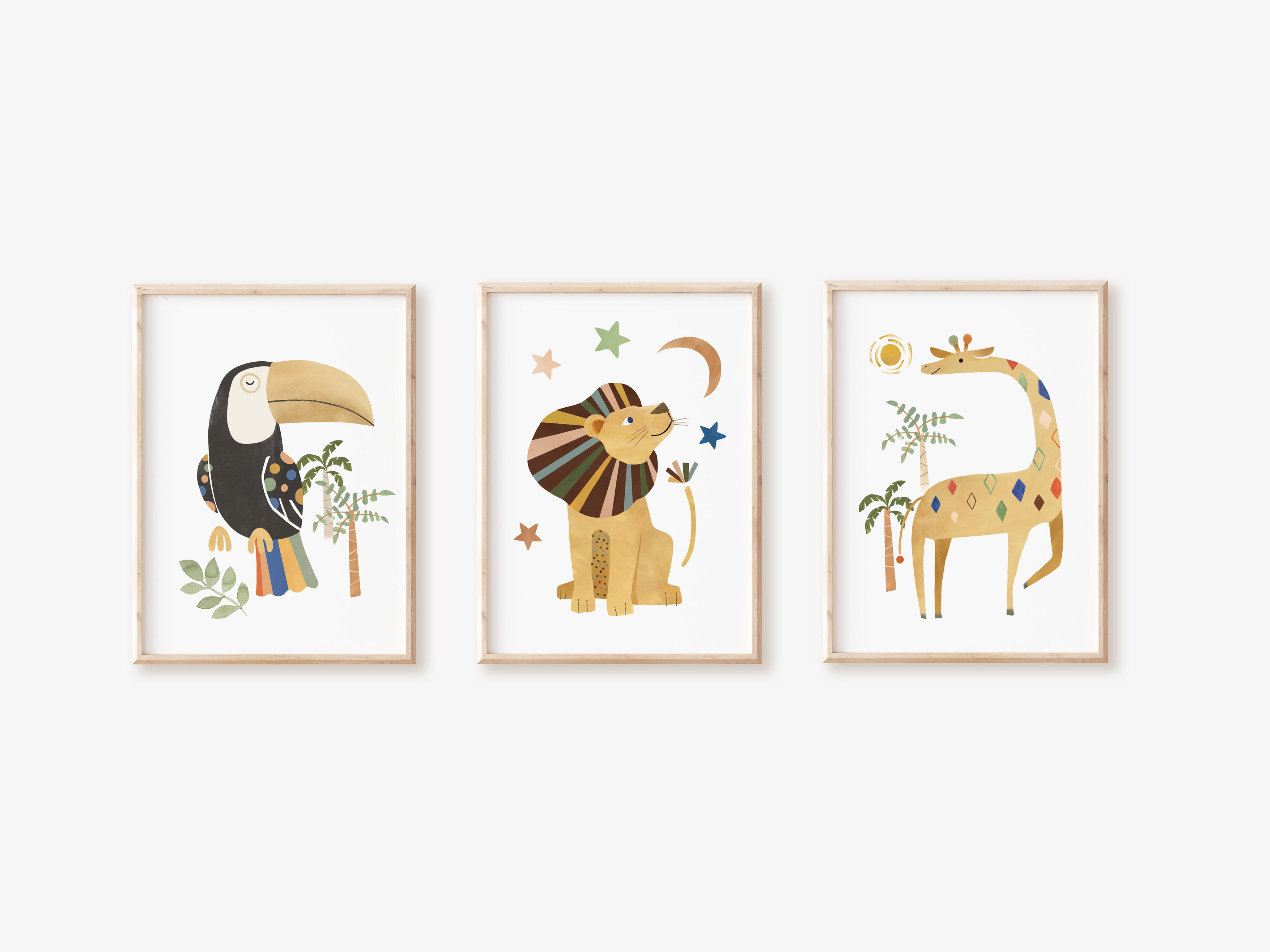 Nemo and Her Safari Art Print Set - Unframed Prints - Wayfair Canada