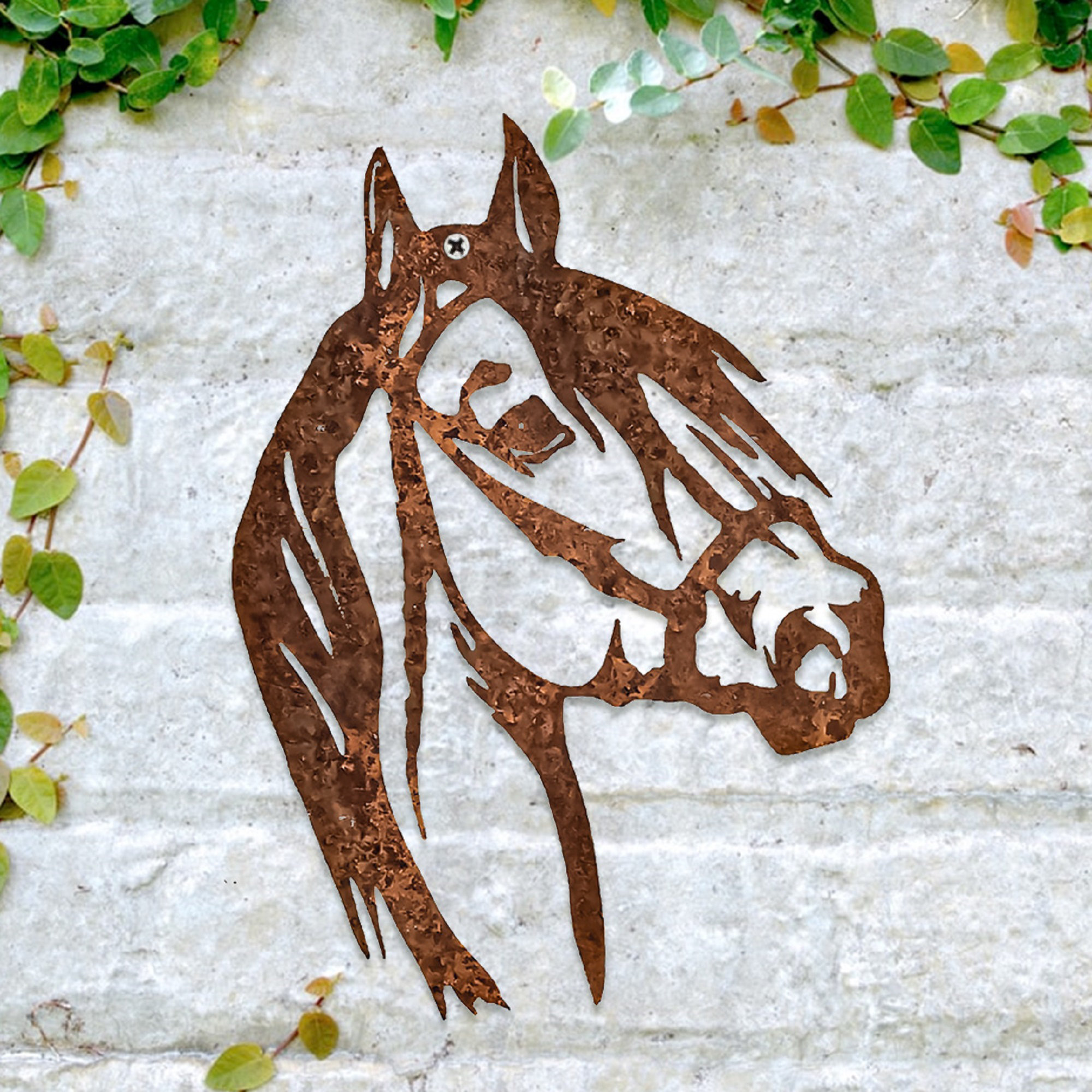 Union Rustic Remi Metal Rustic Face Wall Art | Wayfair