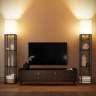 Ebern Designs Column Floor Lamp With Shelves & Reviews | Wayfair