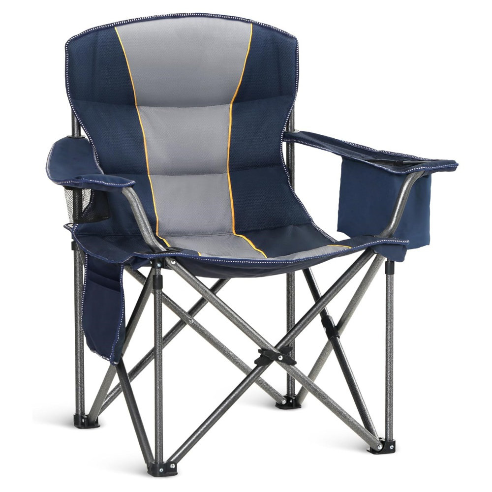 Rosecliff Heights Plus size camping folding chair Heavy duty with ice ...