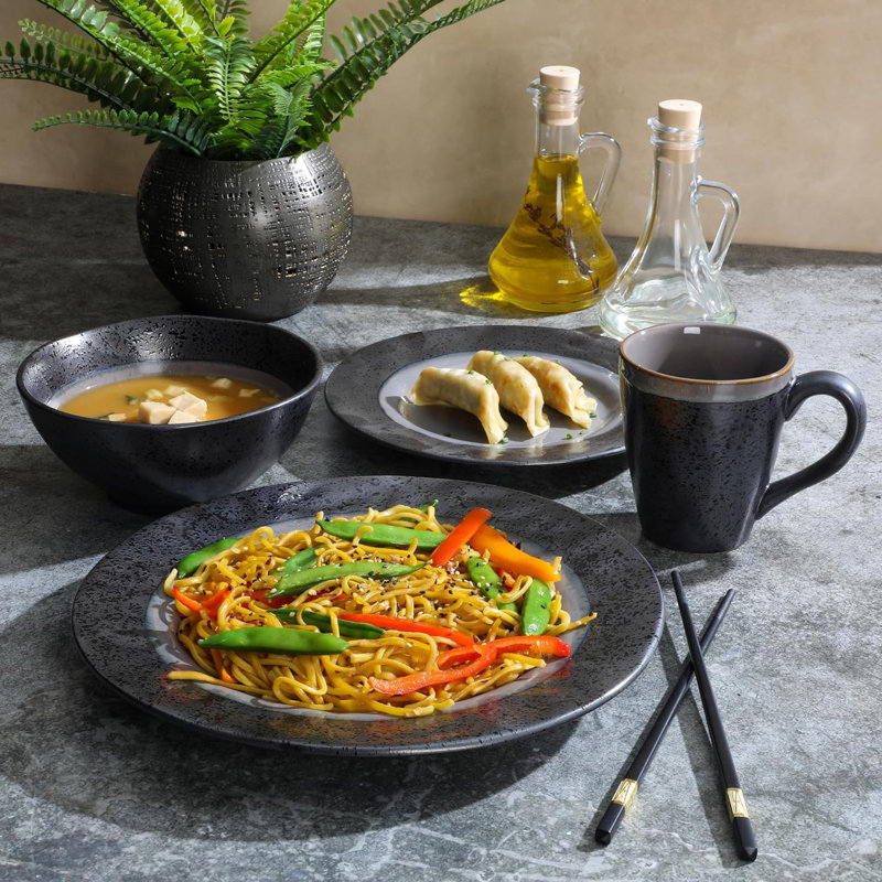 Gibson Elite Dragonstone 16-Piece Dinnerware Set | Wayfair