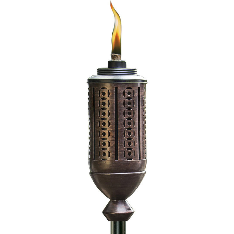 JASODI 65-Inch Cabos Metal Torch, Bronze | Wayfair
