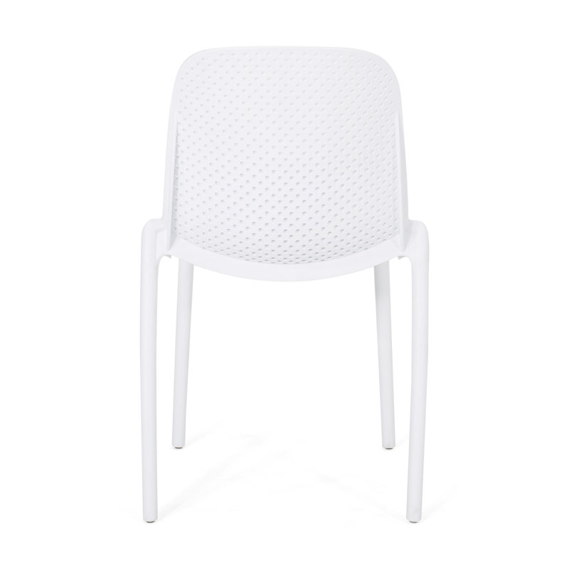 Latitude Run® Outdoor Stackable Dining Side Chair & Reviews | Wayfair