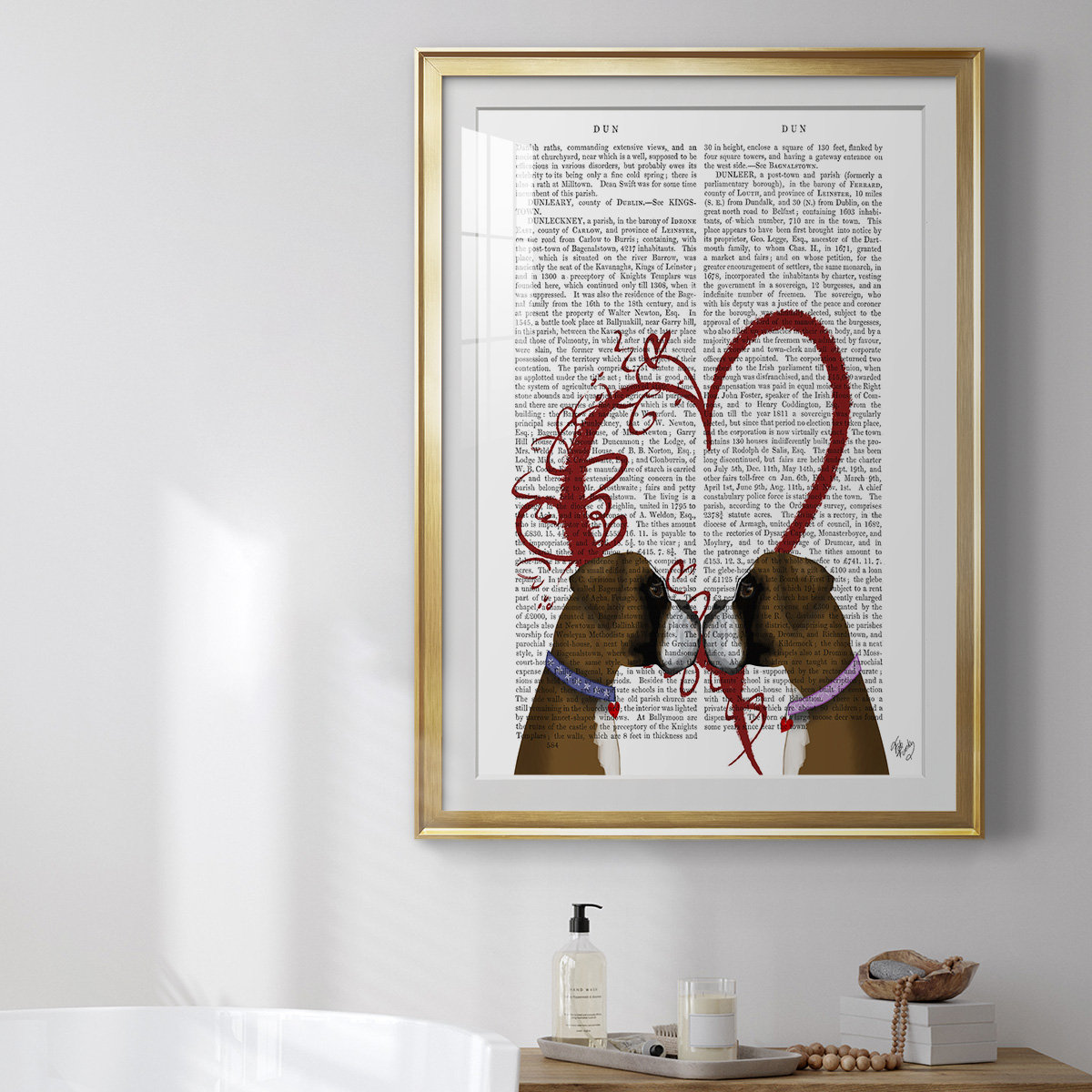 Trinx 5_Boxer Love Premium Framed Print - Ready To Hang - Wayfair Canada