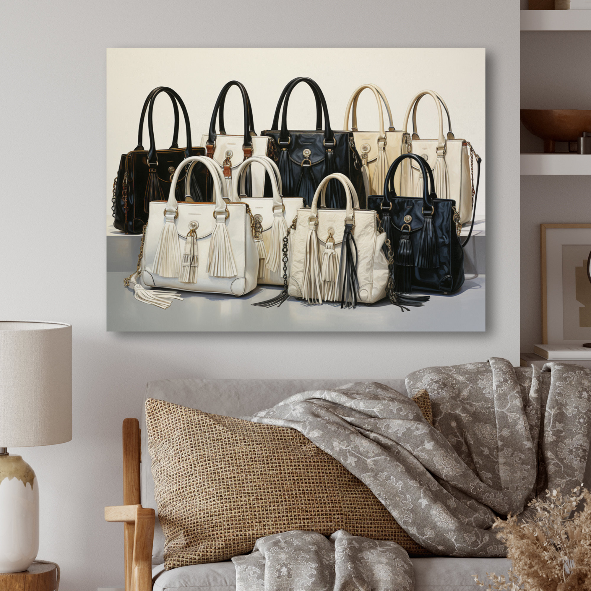 Williston Forge Minimalism Fashion Bag Envy III - Fashion Print on Metal | Wayfair