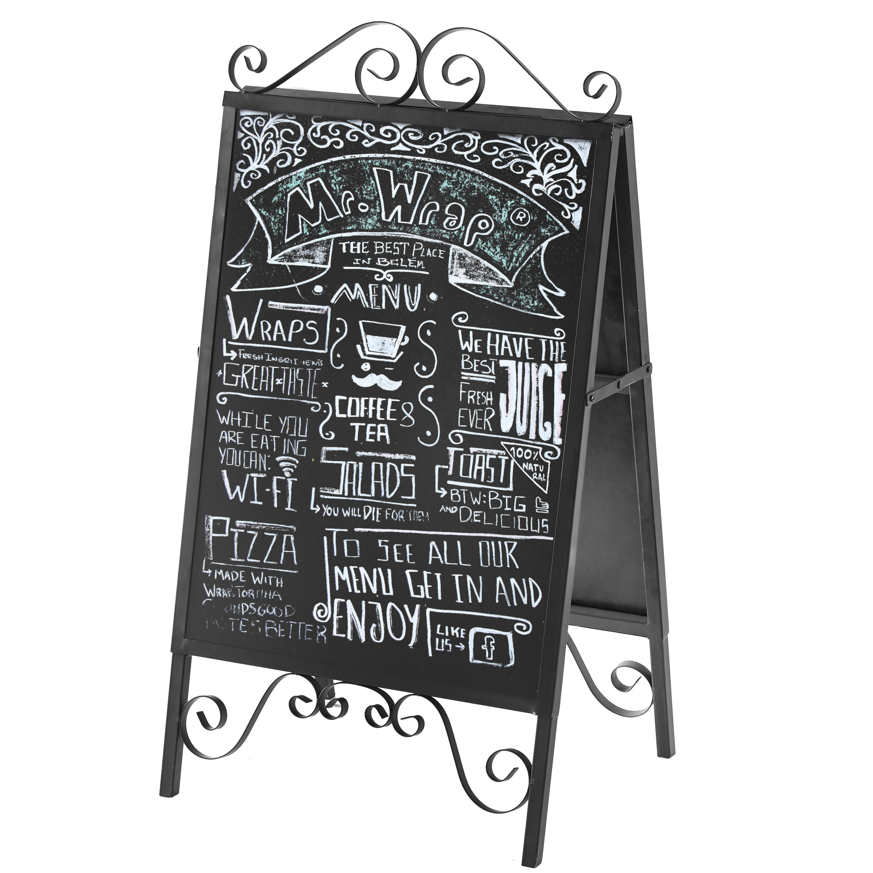 Red Barrel Studio Metal A-Frame Free Standing Chalkboard - Wayfair Canada