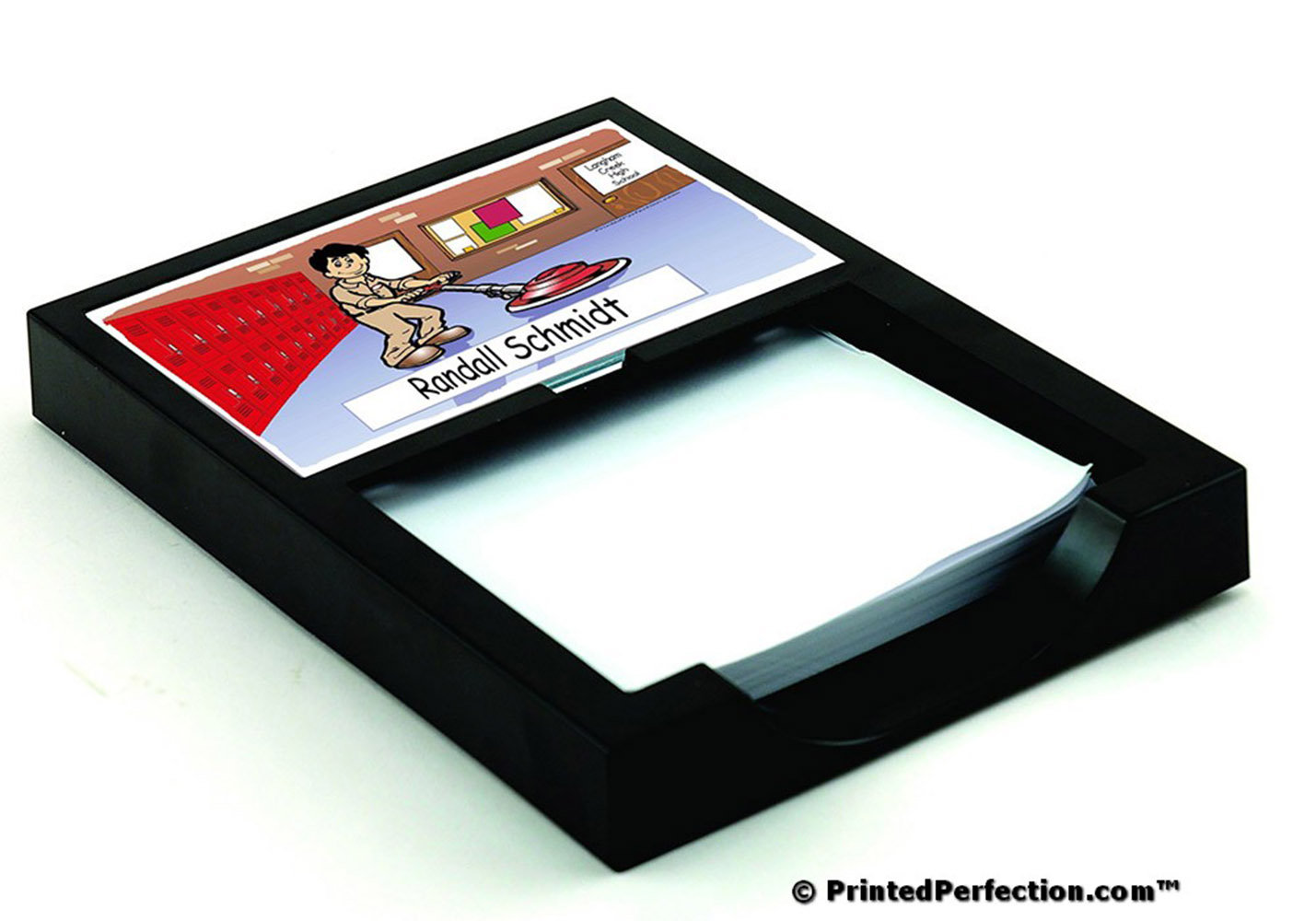 Printed Perfection Personalized Custodian - Male Memo Holder with 100 ...