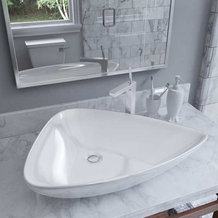 Wrought Studio Basin Ceramic Triangle Hardware Plumbing Fixtures ...
