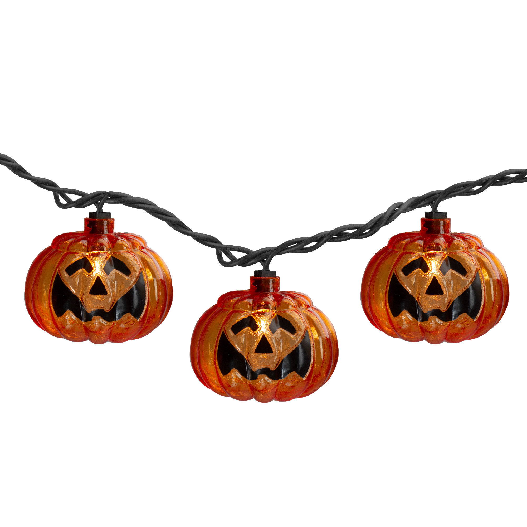 Northlight Seasonal Set Of 10 Jack O Lantern Shaped Halloween Lights 7 ...