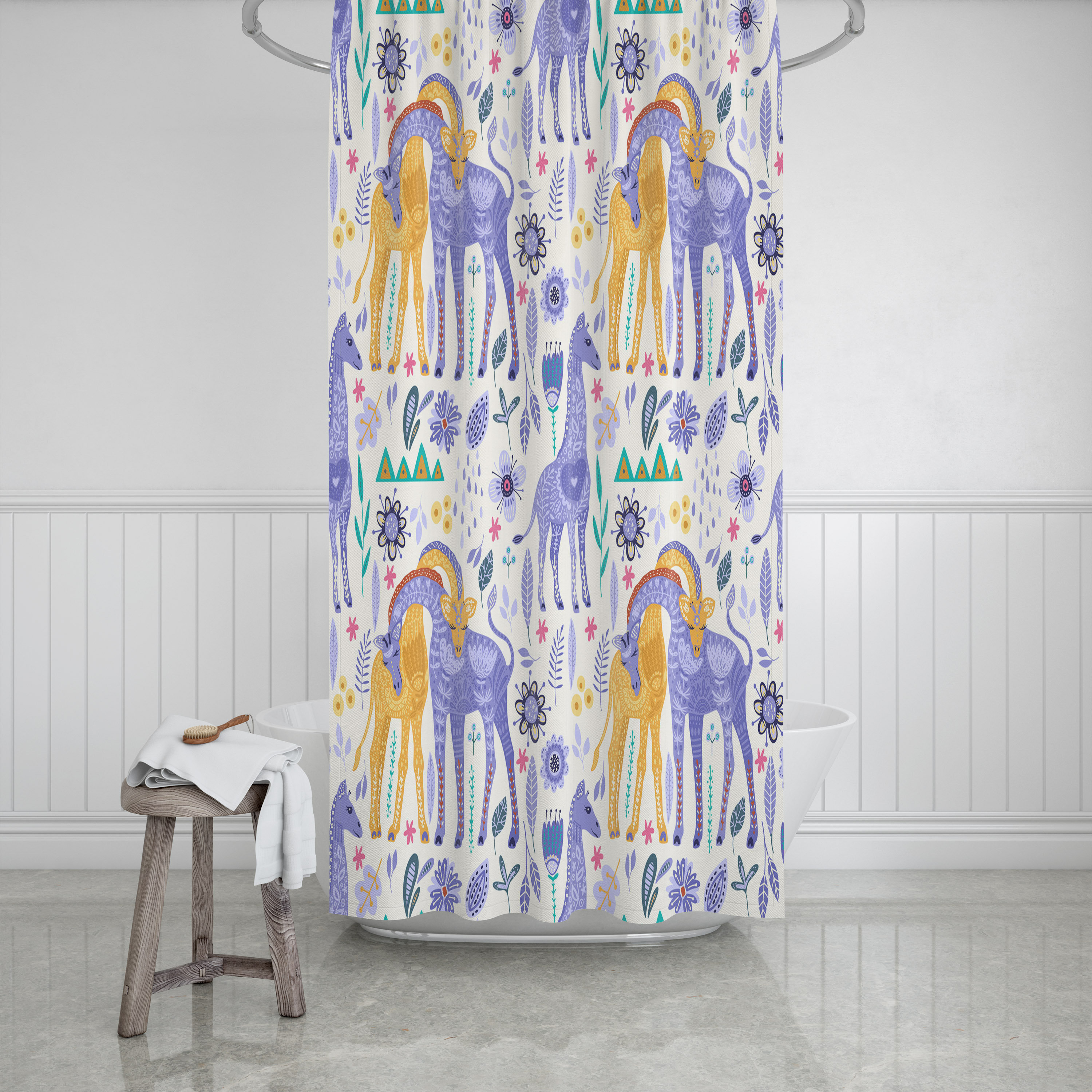 East Urban Home Sunray Shower Curtain | Wayfair