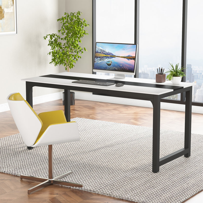 17 Stories Reinbeck Metal Base Computer Desk | Wayfair