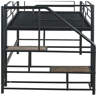 Latitude Run® Mid-level Loft Bed with Storage Stairs, Double Bed ...