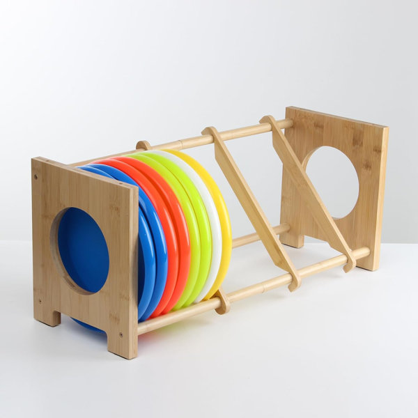 WFX Utility™ Disc Golf Storage Shelves Racks, Bamboo Rack Stackable ...