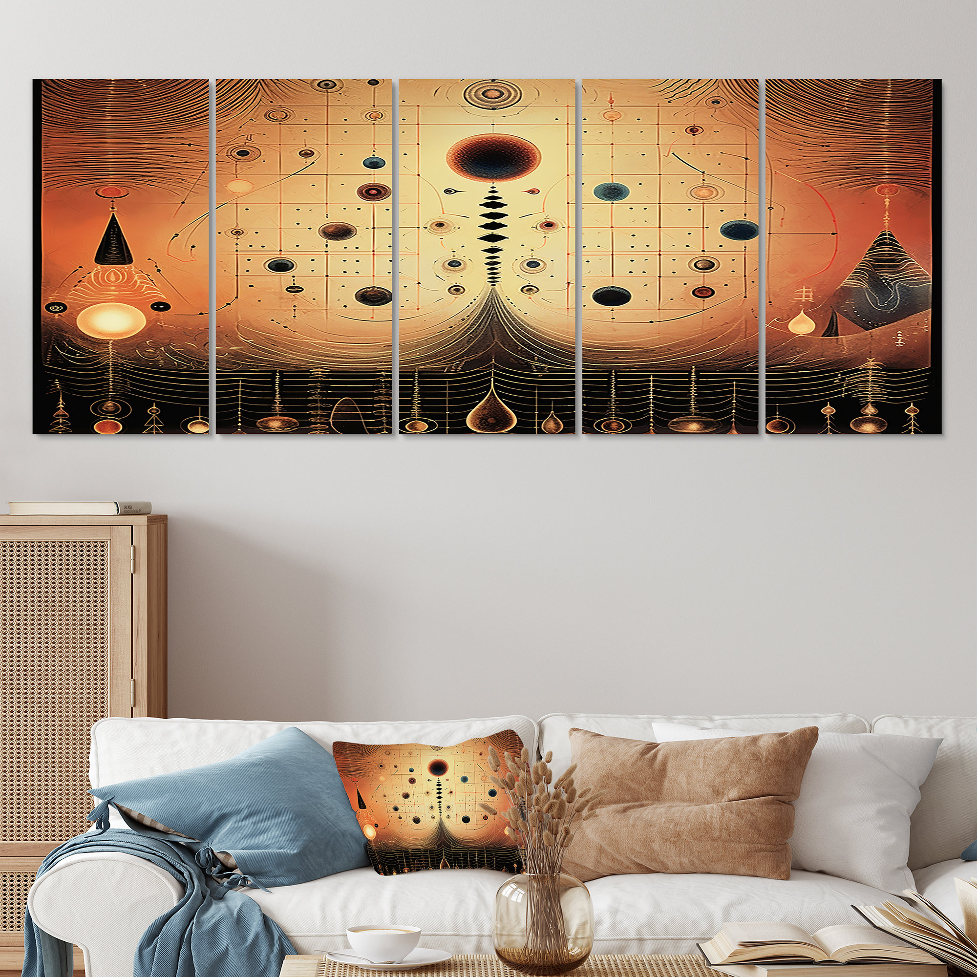 Design Art Frequencies From The Ages - Abstract Landscape Wall Art ...