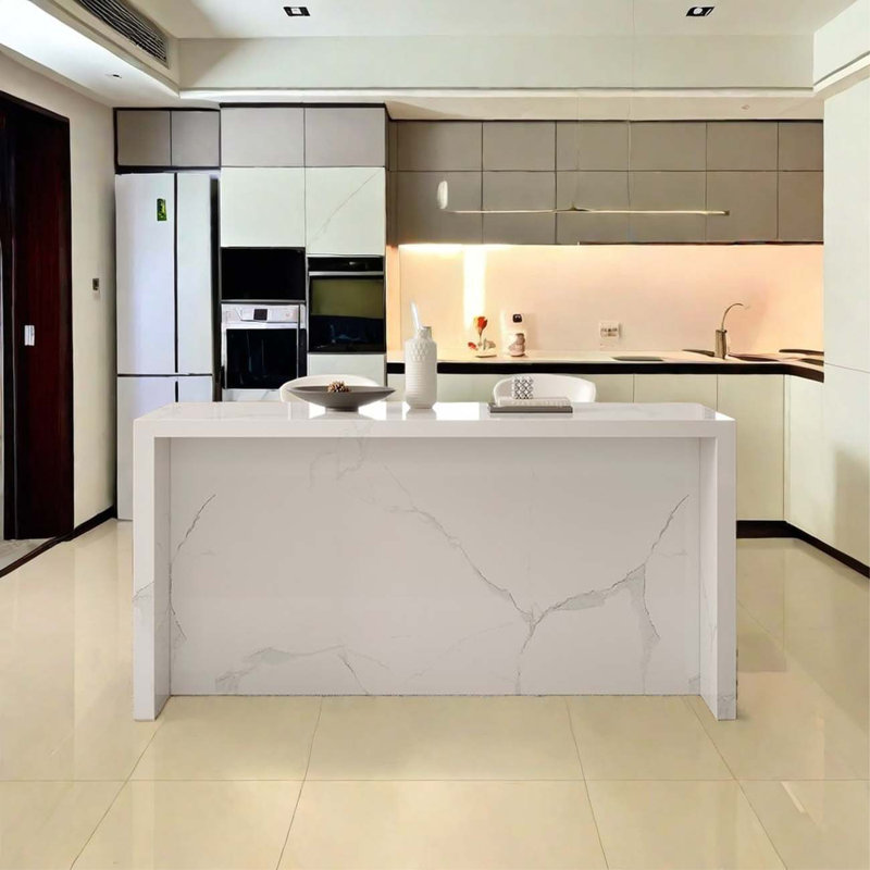 Hart Enjoy life Rock slab table island, luxury kitchen island | Wayfair