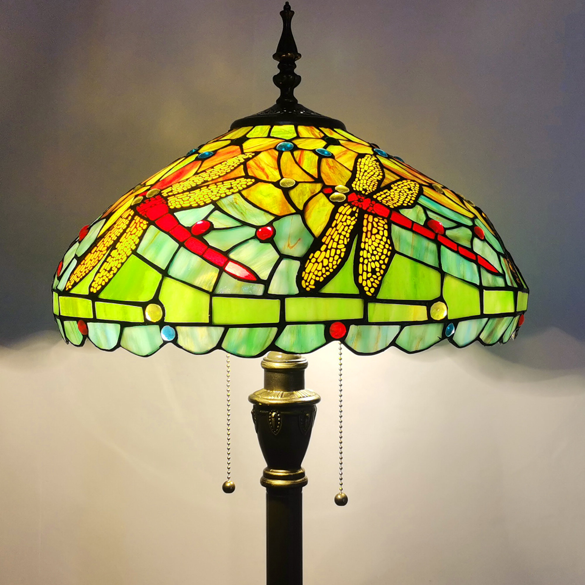 World Menagerie Odaniel 64'' Traditional Floor Lamp Set | Wayfair