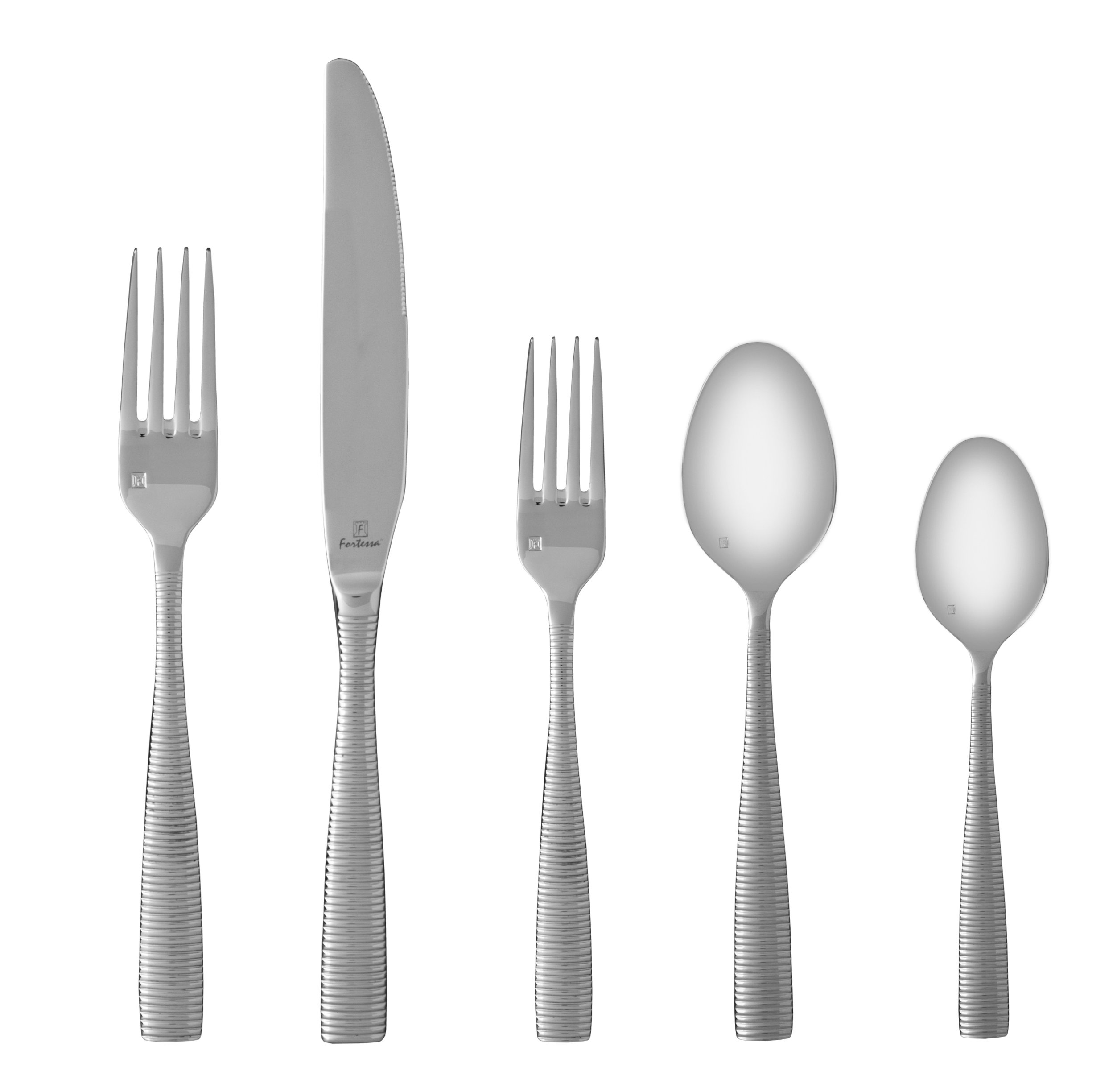Fortessa Ringo 20 Piece 18/10 Stainless Steel Flatware Set, Service for ...
