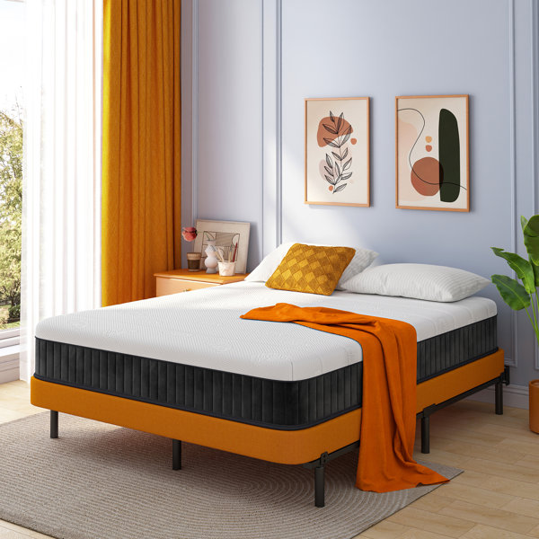 Alwyn Home Innerspring Mattress Medium Hybrid Mattress in a box With ...