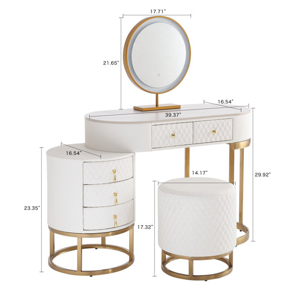 Everly Quinn Amnon Vanity "& Reviews" | Wayfair