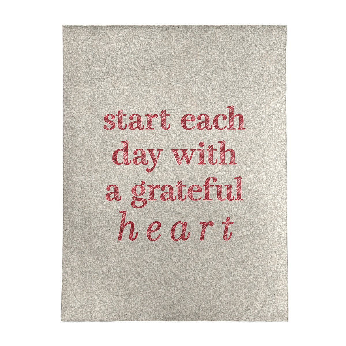 East Urban Home Handwritten Gratitude Inspirational Quote Poly Chenille ...
