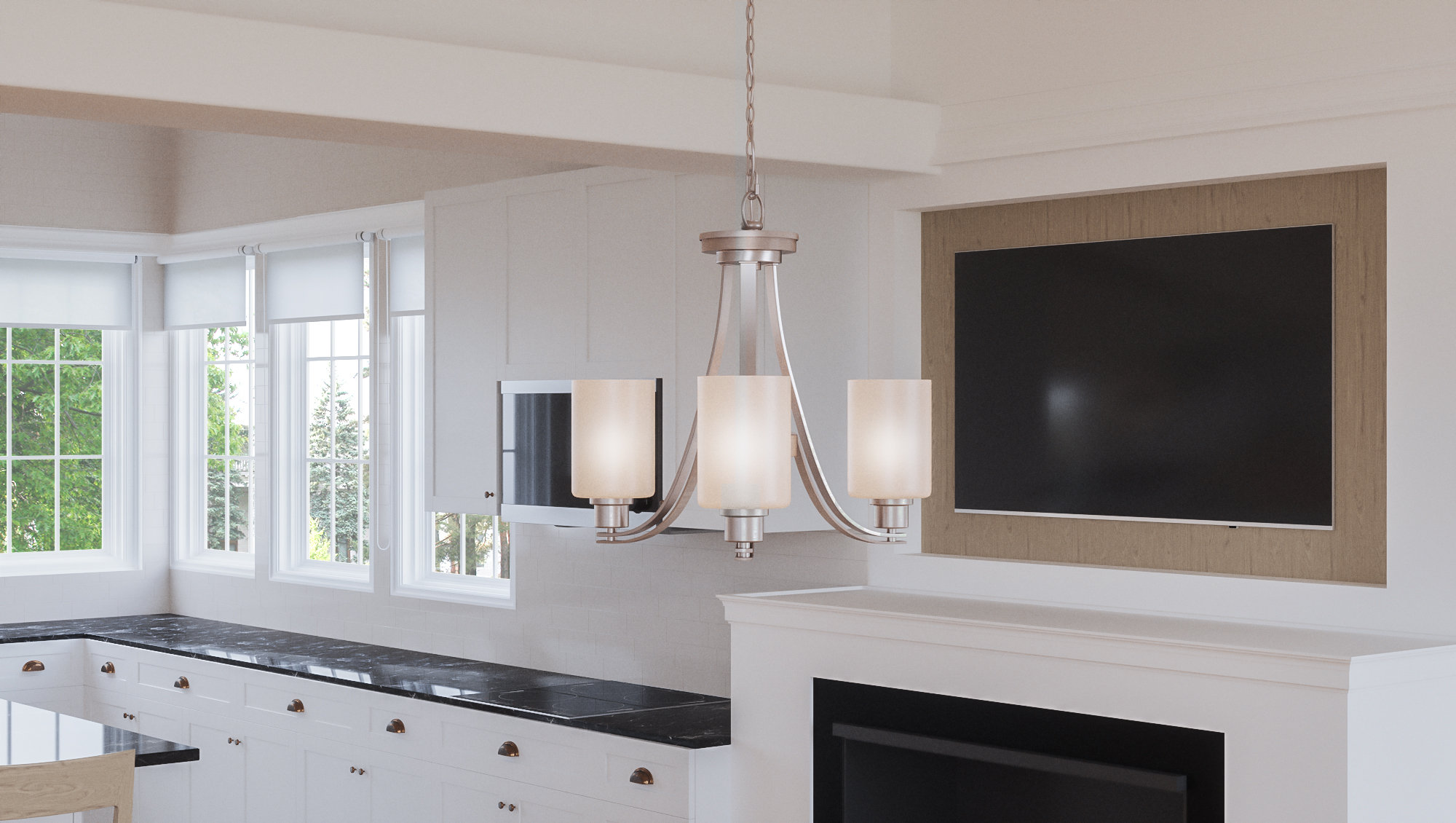 Wade Logan® Gardiner 3 - Light Shaded Classic / Traditional Chandelier ...