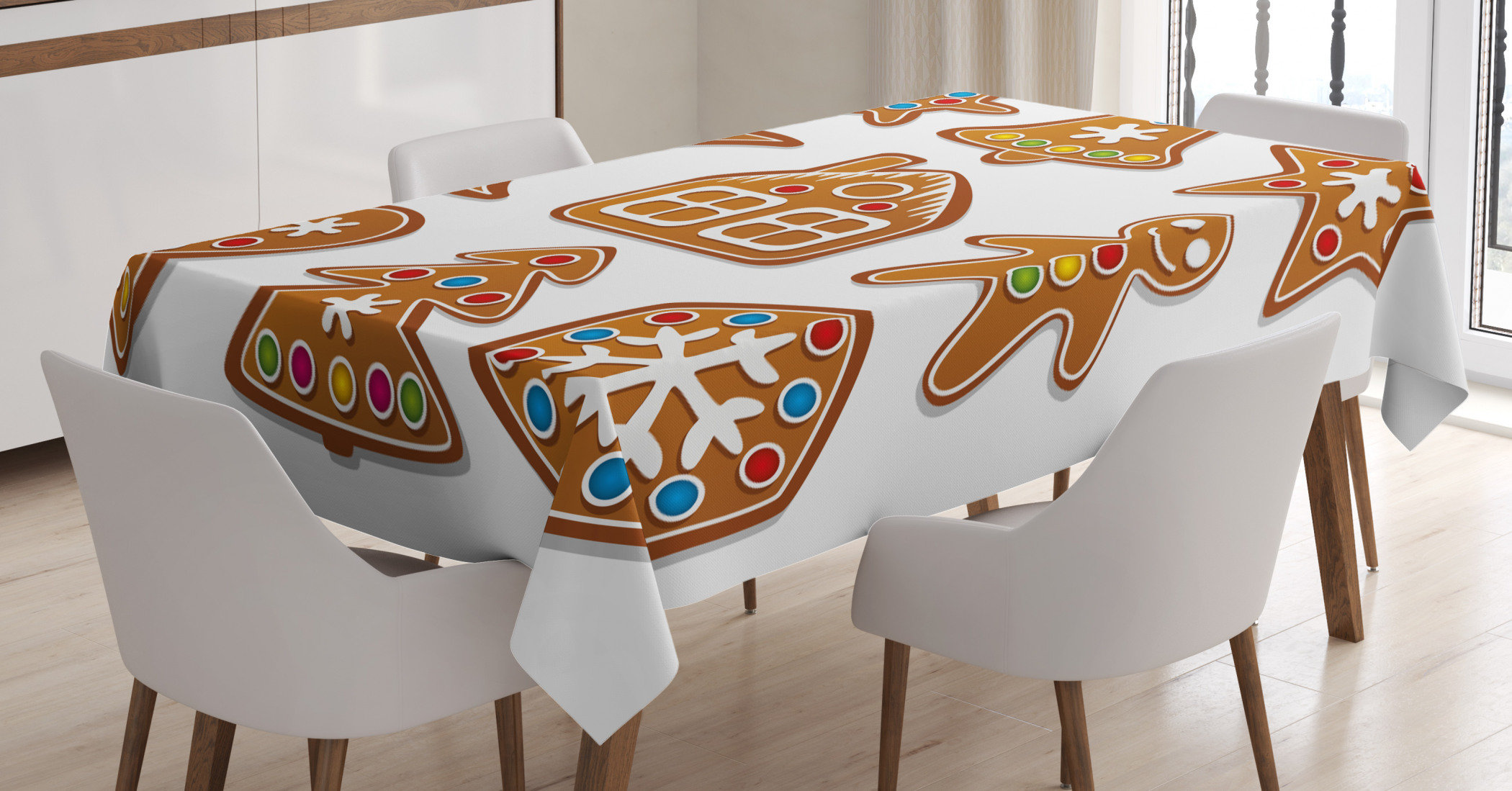 East Urban Home Gingerbread Man Tablecloth | Wayfair
