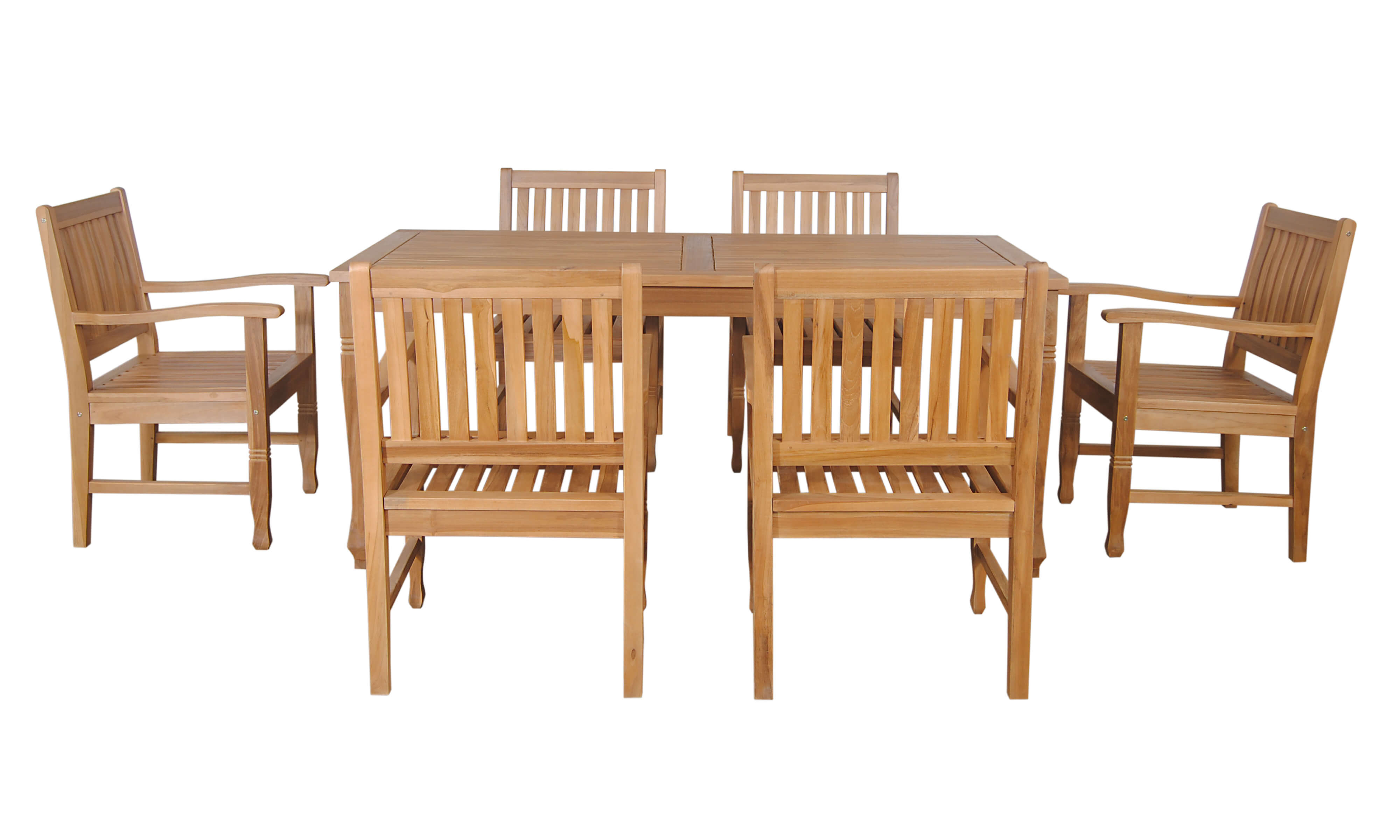 Rosalind Wheeler Alissa 7 Piece Teak Dining Set | Wayfair