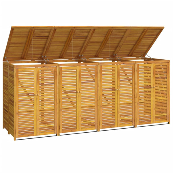 Dakota Fields Avdije Wooden Double Bin Store | Wayfair.co.uk