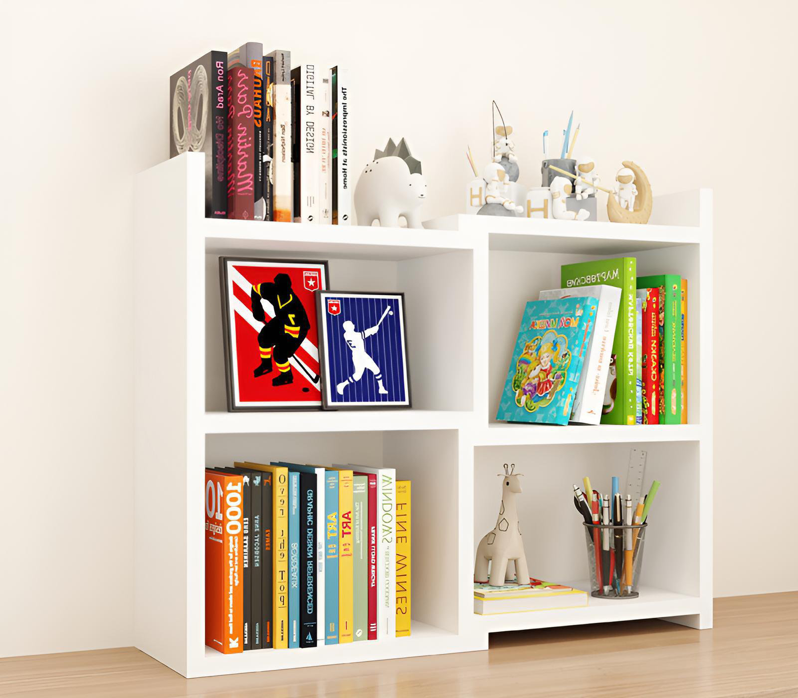 Latitude Run® Desktop Multi-Layer Extendable Storage Shelf - Solid Wood ...