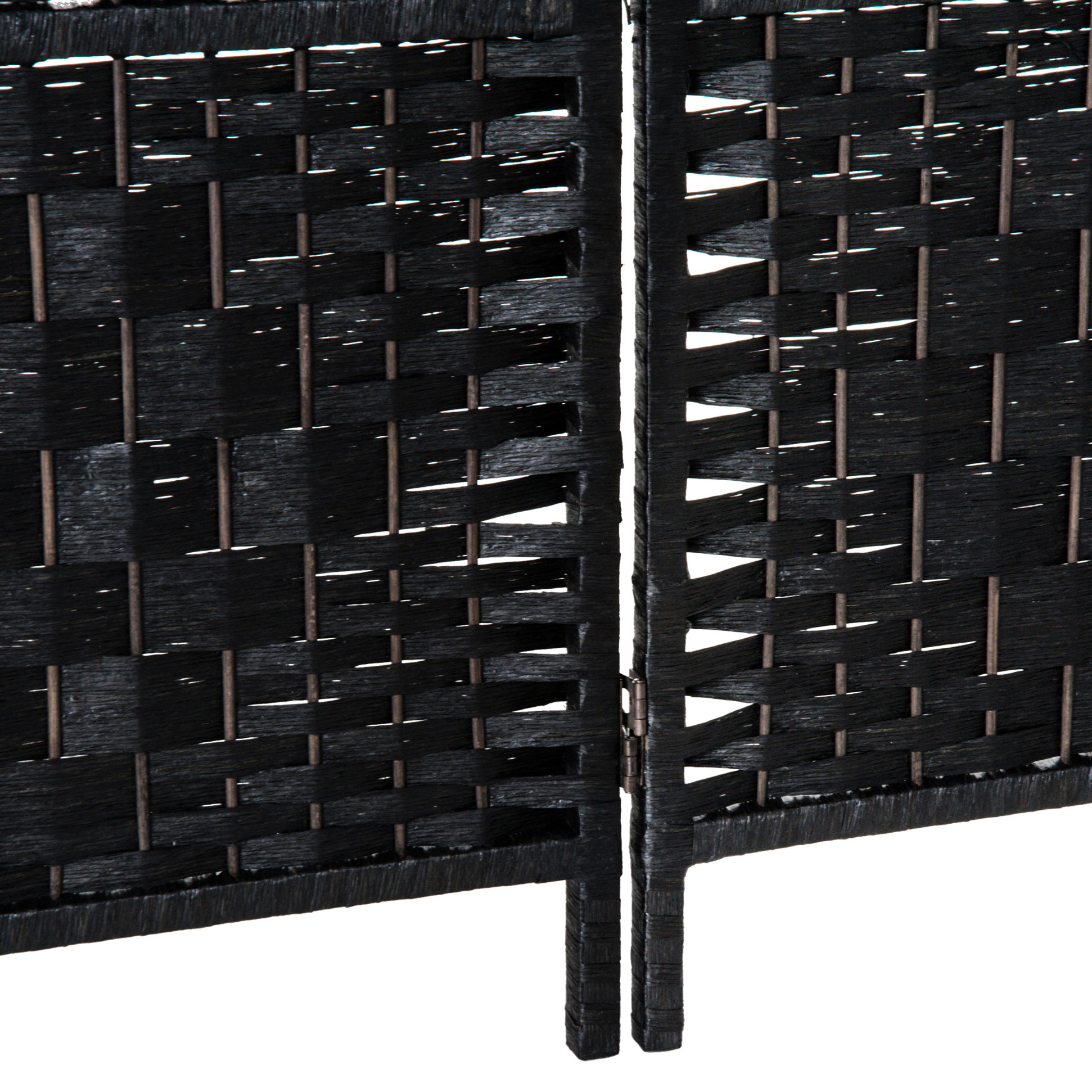 xingguangya 6' Tall Weave Room Divider - Black. Add A Touch Of Style. 6 ...