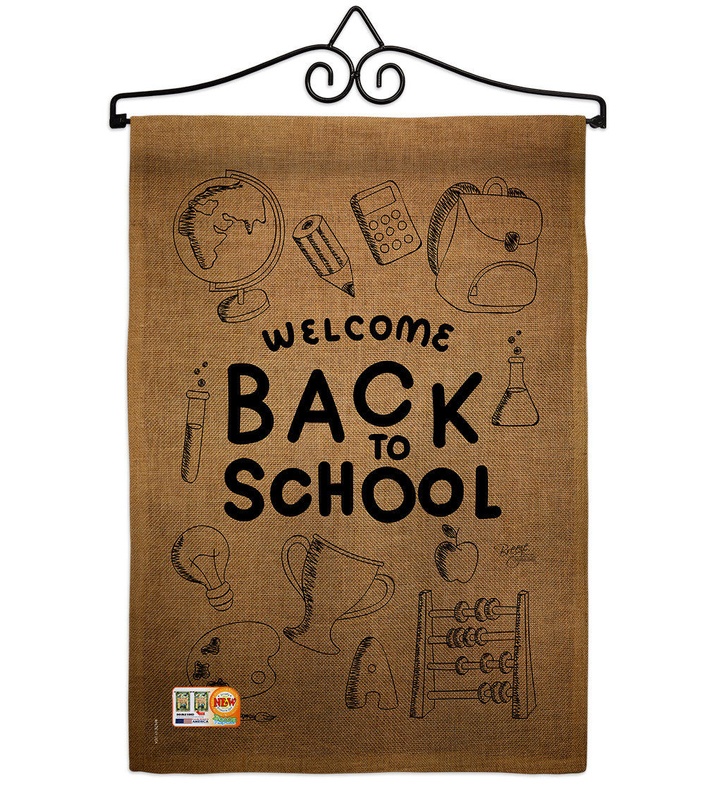 Breeze Decor Welcome Back Special Occasion School and Education 2-Sided ...