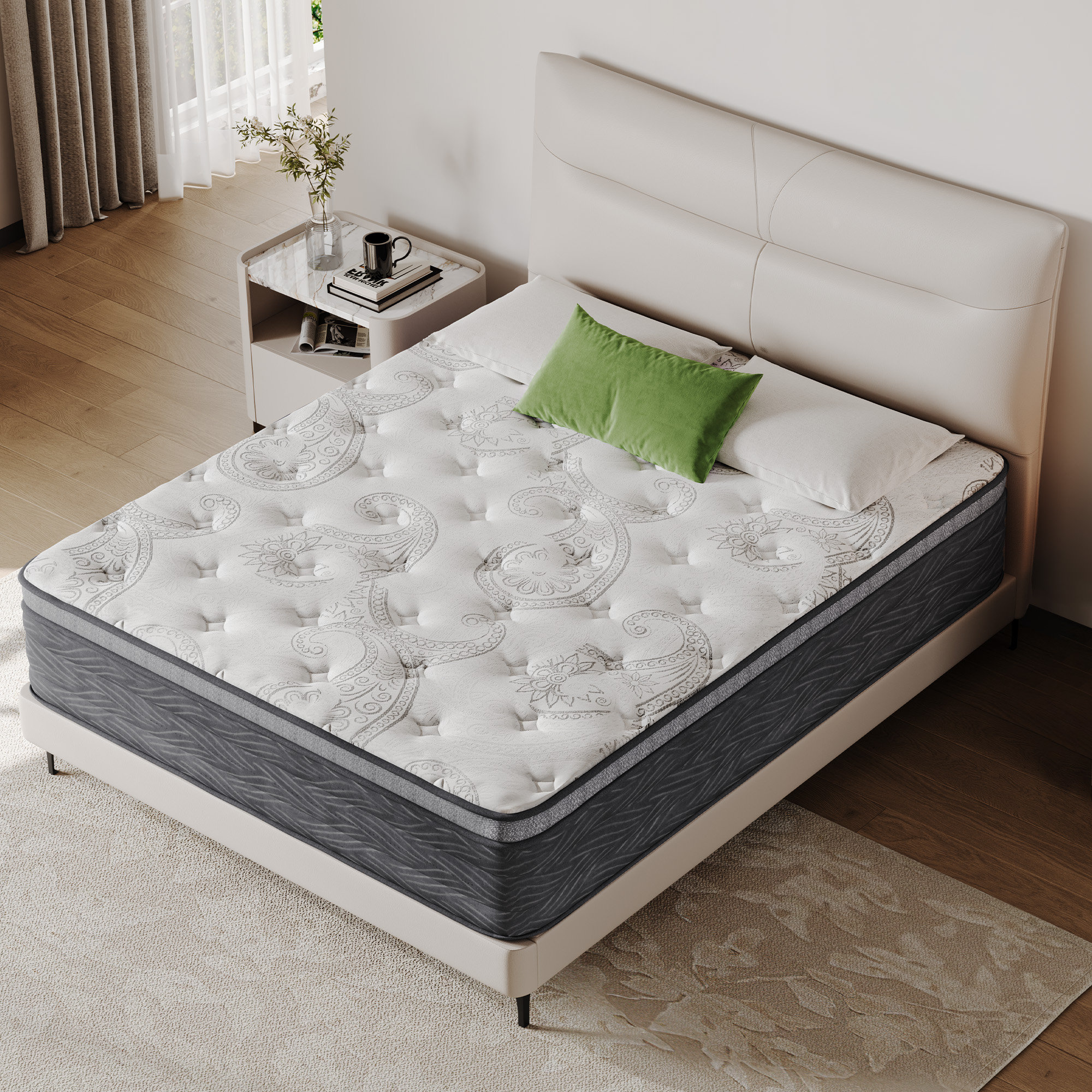 Alwyn Home 12 " Medium Spring Mattress with CertiPUR-US Certified ...