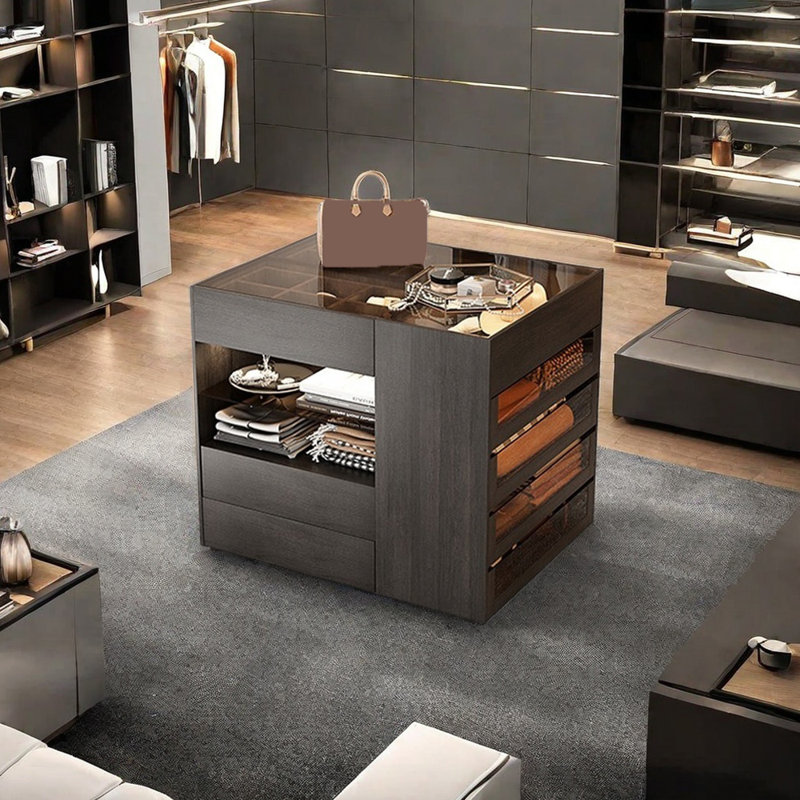 parkerlees Simple center island jewelry storage display case | Wayfair