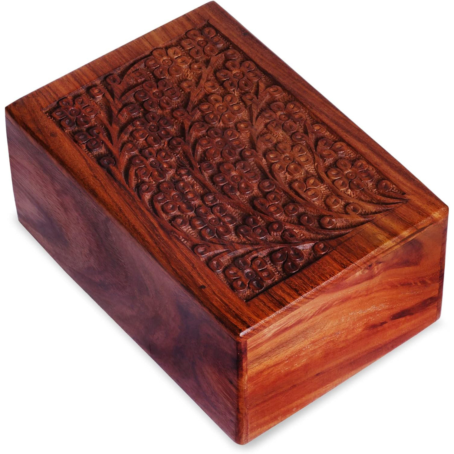BINO Wooden Urn Box For Human Ashes, Cremation Funeral Urns Box, Pet ...