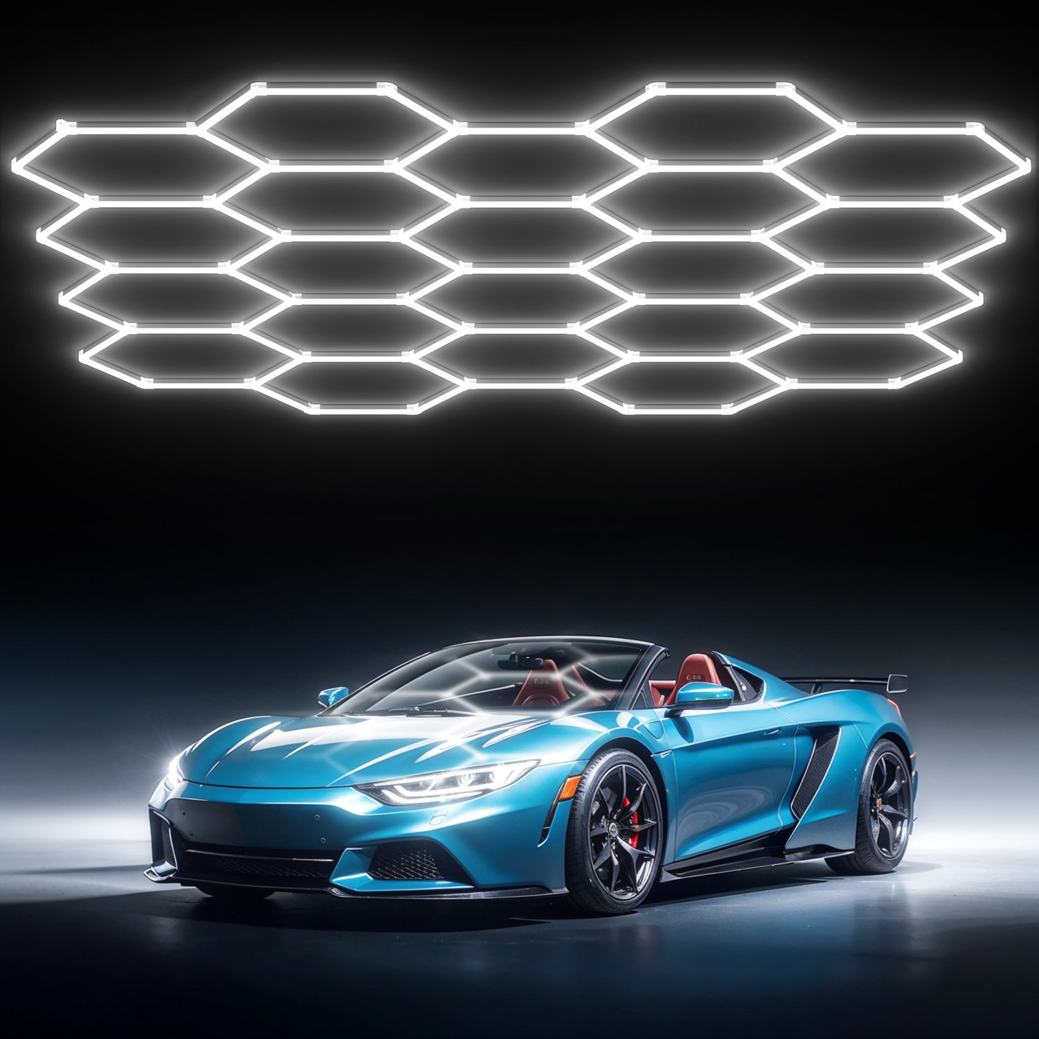 Wrought Studio Modern Hexagon LED Ceiling Light, DIY Honeycomb Design ...