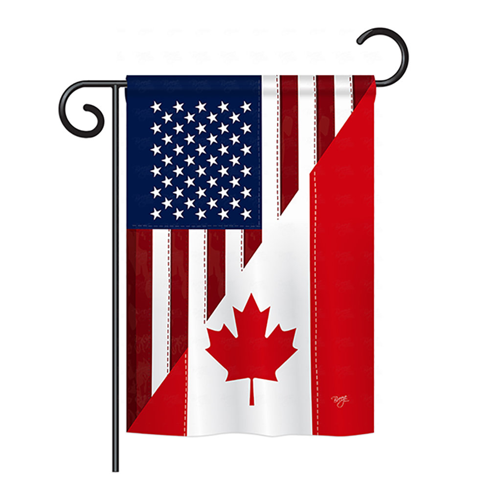Trinx US Canada Friendship 2-Sided Polyester Garden Flag & Reviews ...