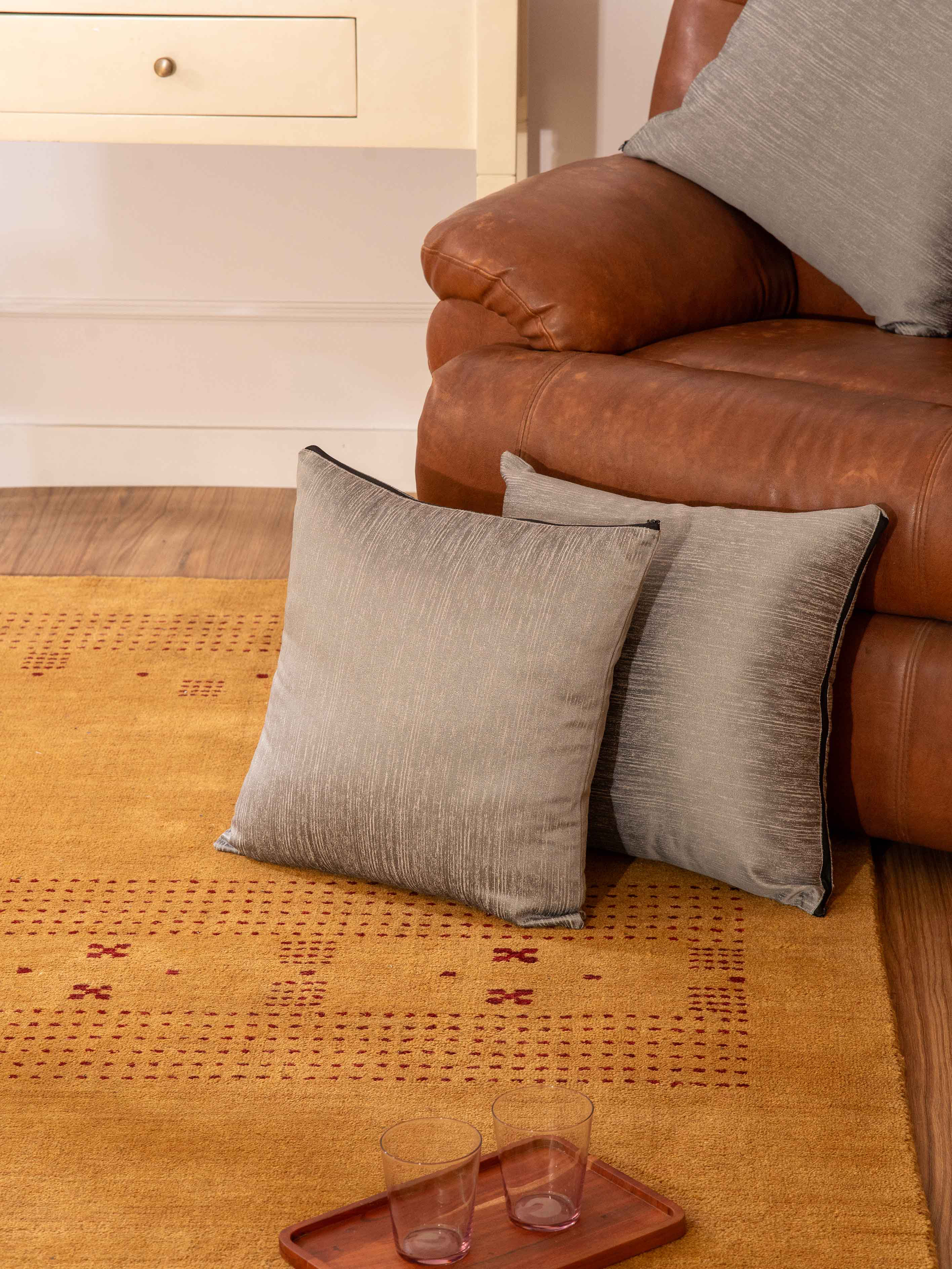 Kika Home Collections Decor Cushion Covers, Poly Cotton , Solid ...