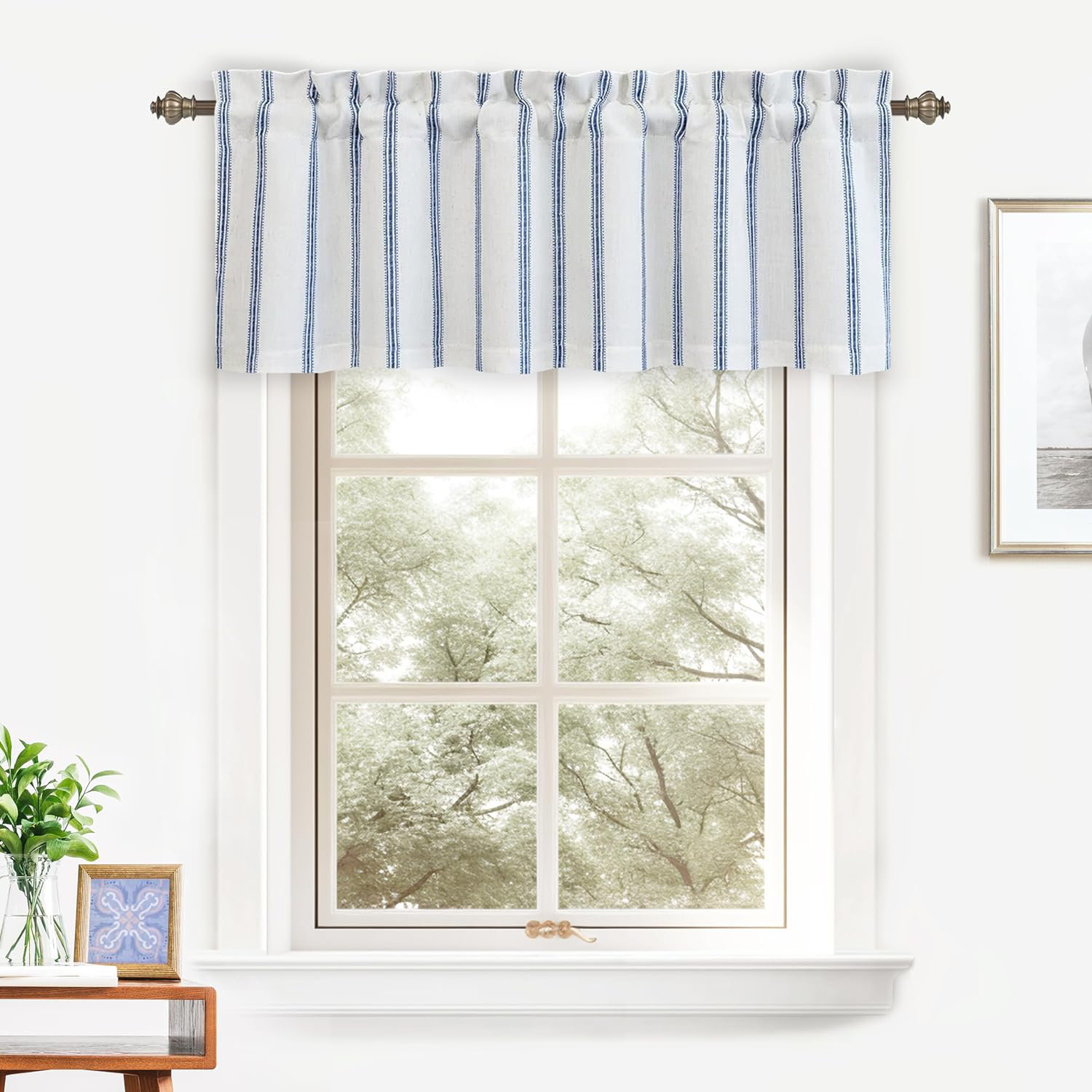 Laurel Foundry Modern Farmhouse® Mudge Striped Linen Blend Tailored ...