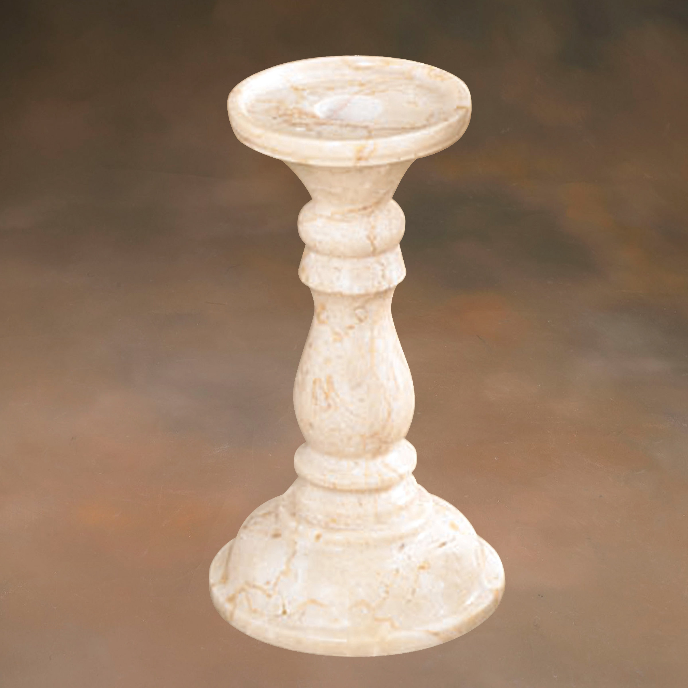 Creative Home Champagne Marble Candlestick & Reviews | Wayfair