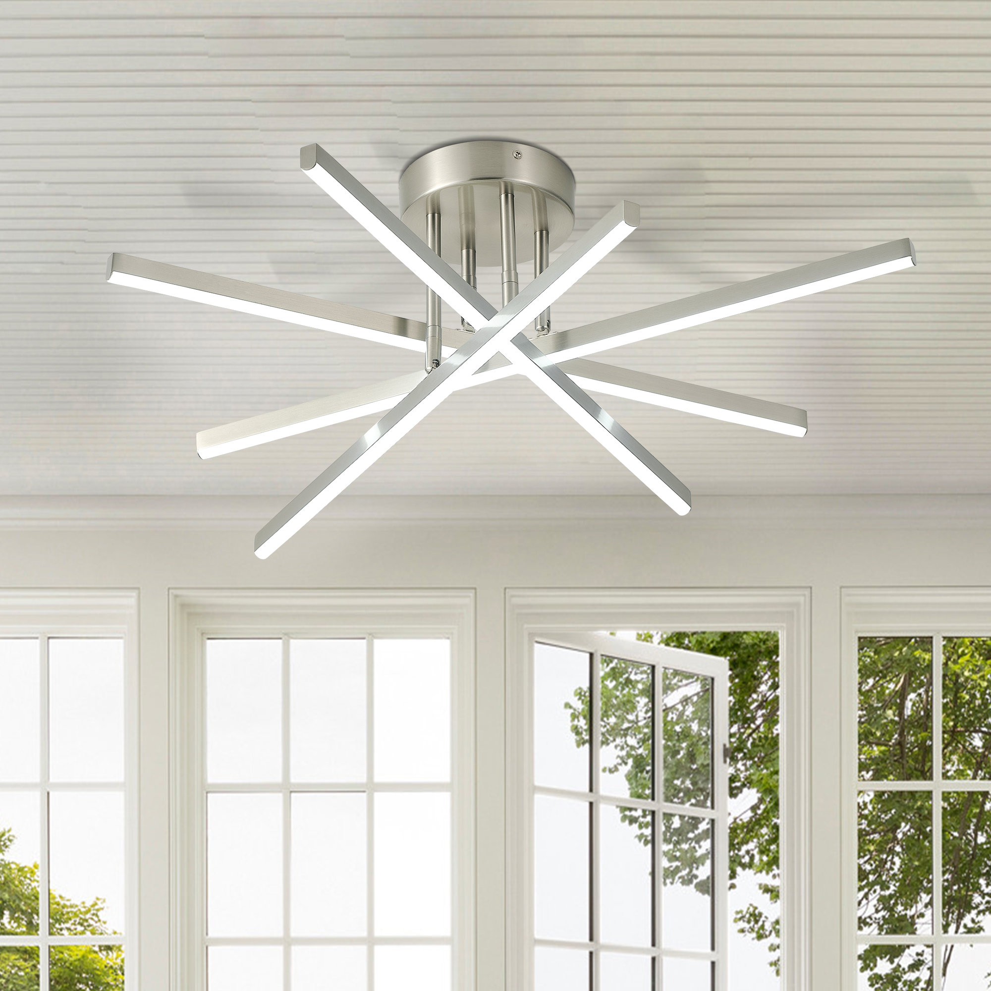 Ivy Bronx Ernell Acrylic LED Semi Flush Mount - Wayfair Canada