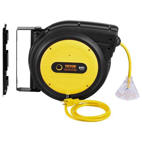 VEVOR Enrouleur de cordon d'alimentation rétractable 80 pi - Wayfair Canada