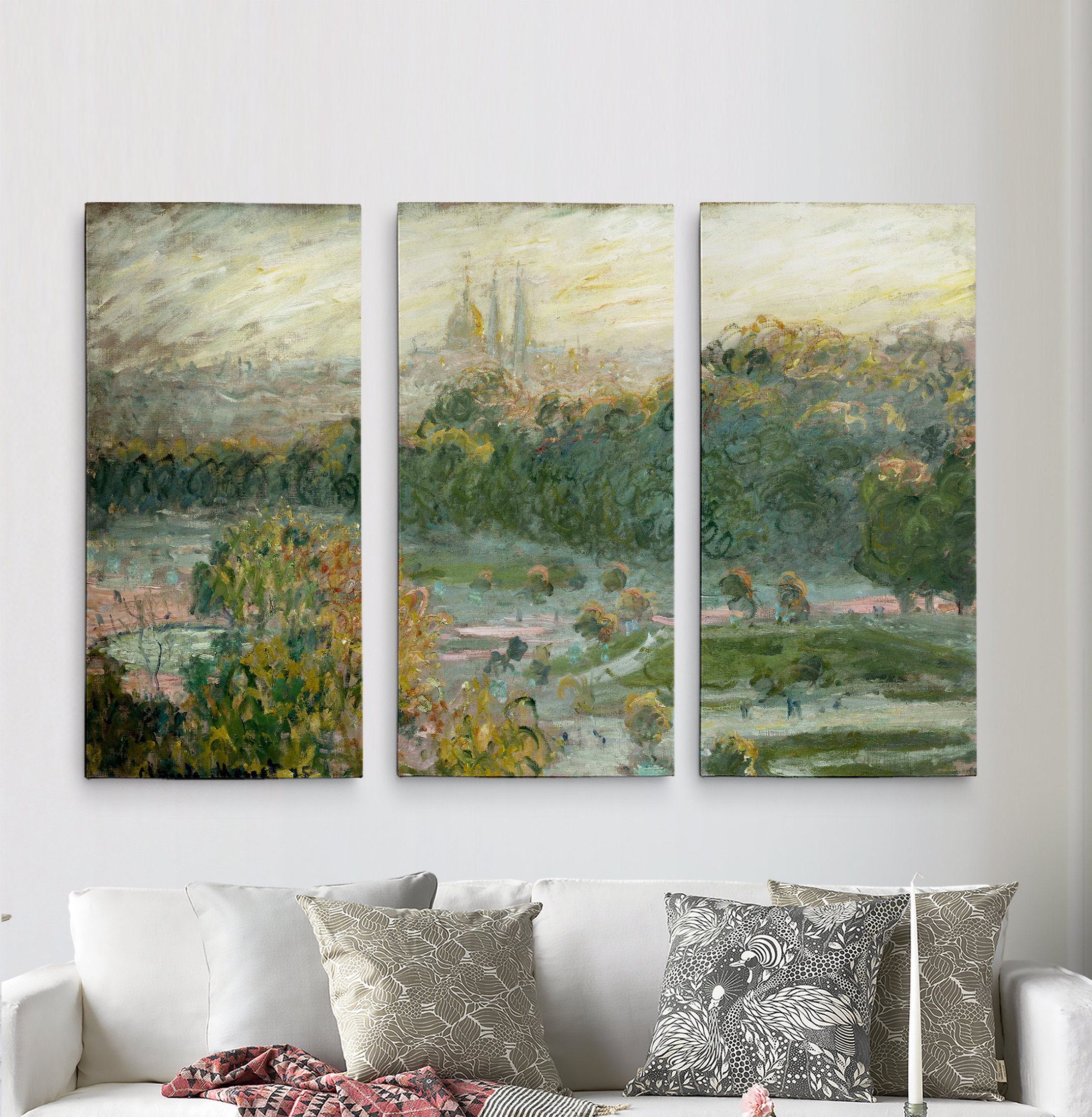 Vault W Artwork A Premium 'Tuileries Study' by Claude Monet Painting ...