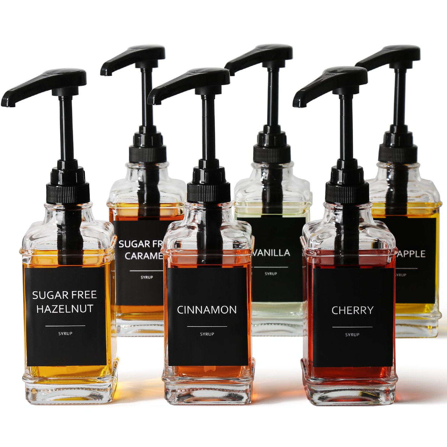 Orblue Coffee Syrup Dispenser, 10 Fl Oz/300Ml Syrup Pump Dispenser For ...