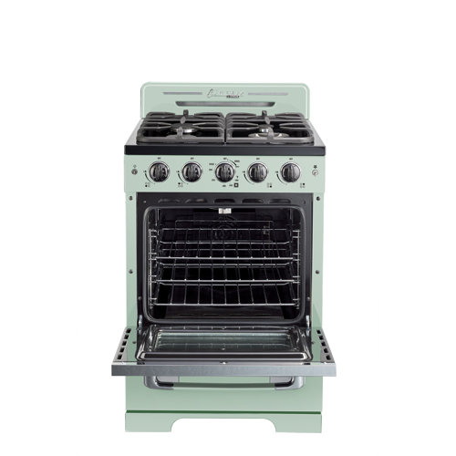 Unique Classic Retro 24" 4 burner 2.9 cu. ft. Freestanding Gas Range ...