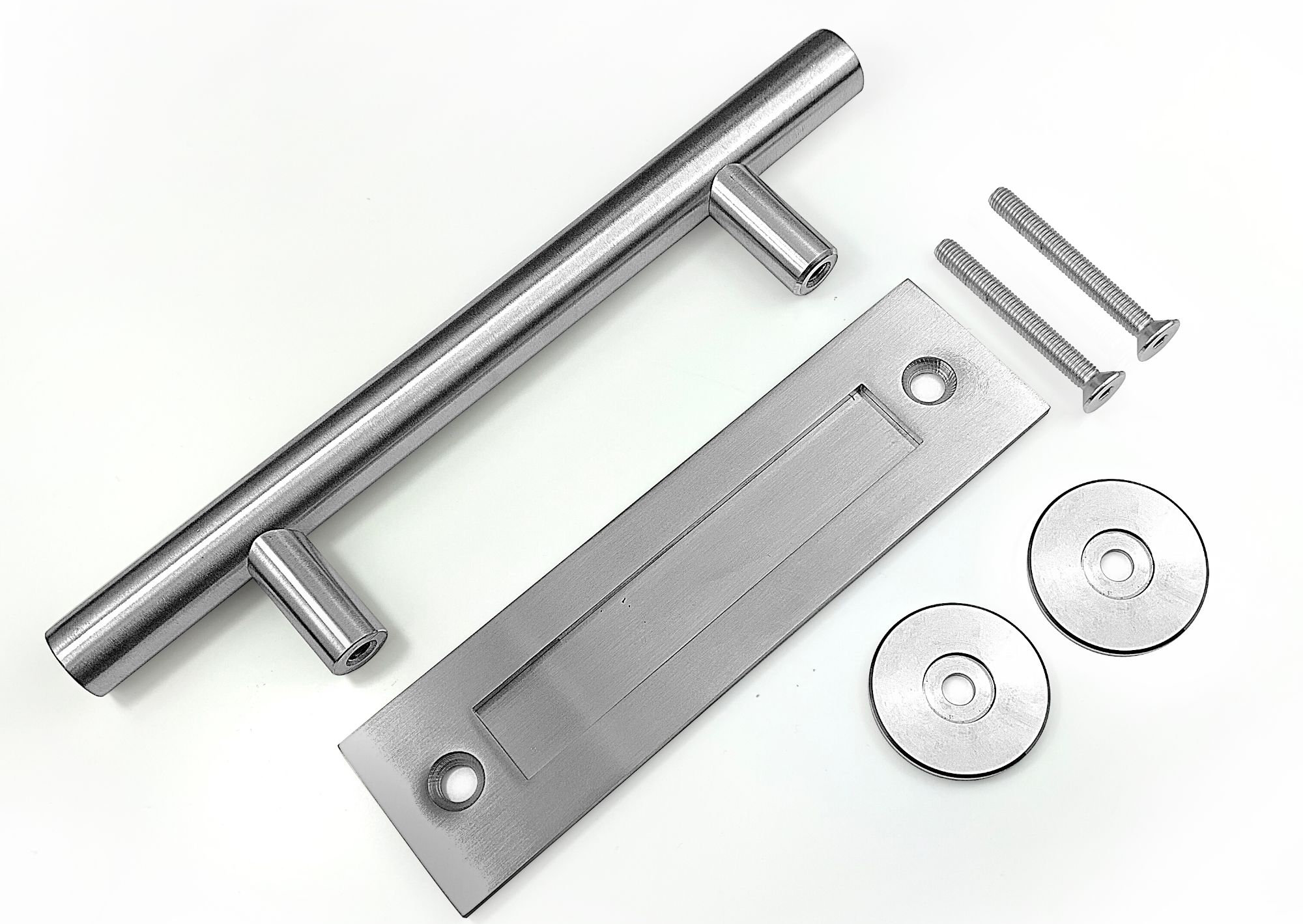 Homacer Brushed Nickel Door handle For Sliding Barn Door Handle/Pull ...