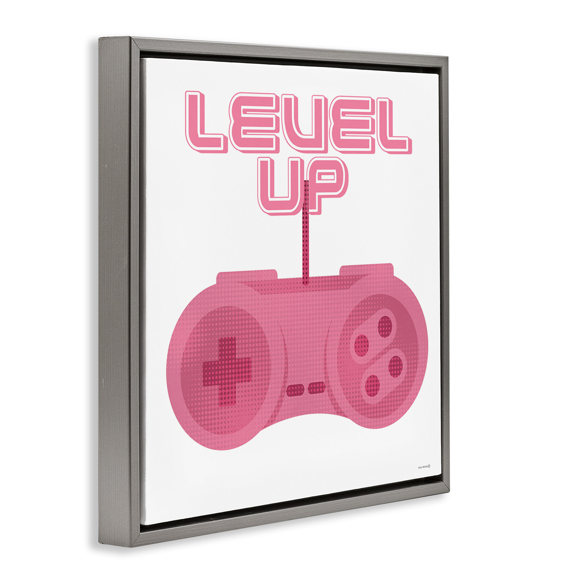 Ivy Bronx Girl Gamer Pink Level Up Floating Frame, design by Yass ...