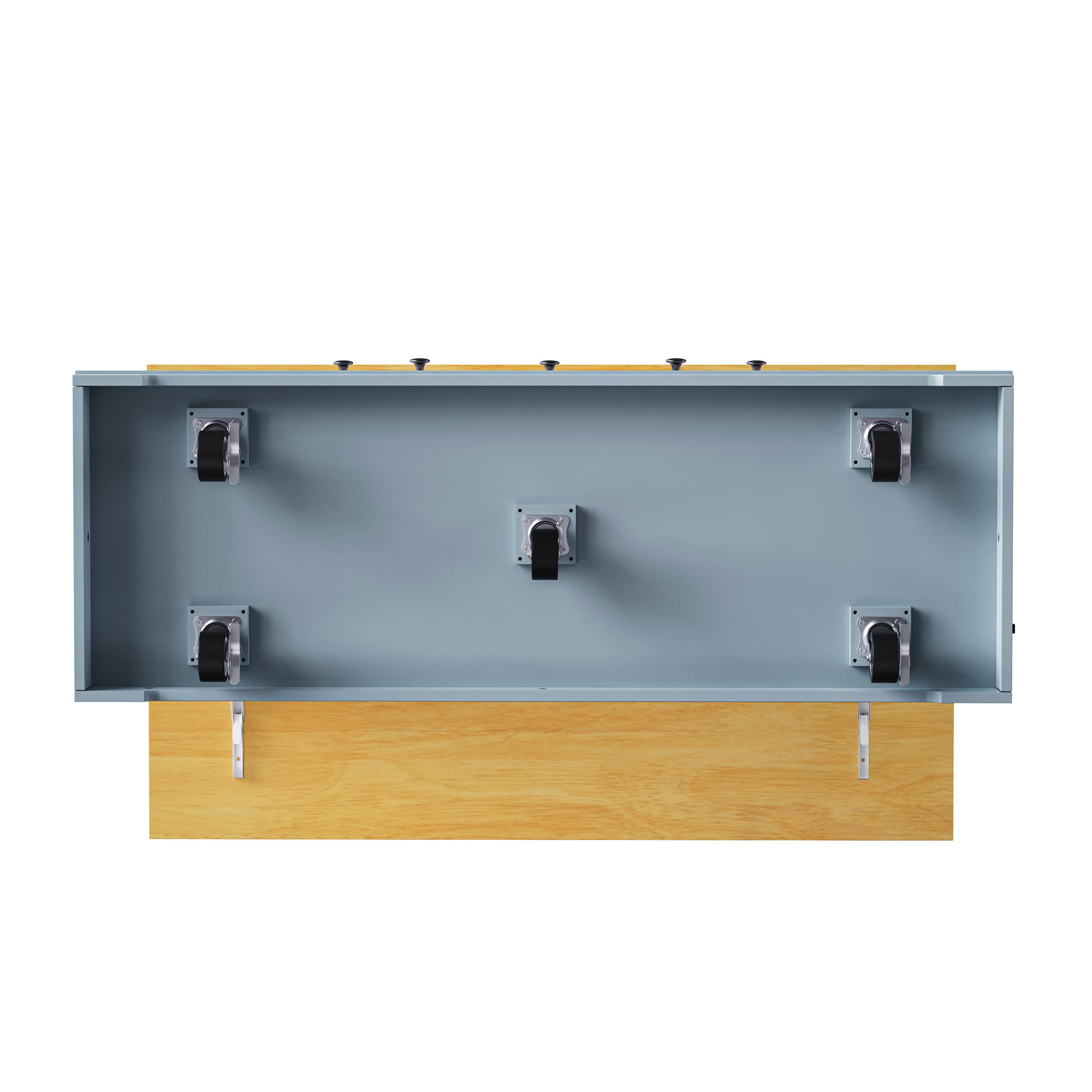 Red Barrel Studio® 53inch Large Kitchen Island with Drop Leaf, Power ...